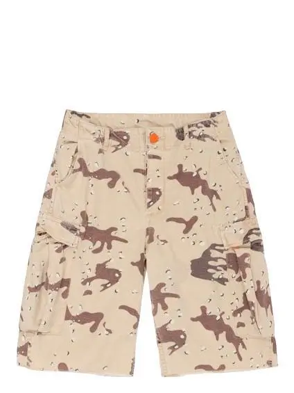 HELLSTAR Camouflage Cargo Shorts - Brown