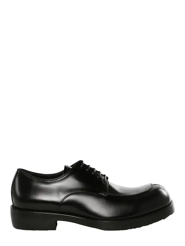 Dries Van Noten Leather Oxford Shoe - Black