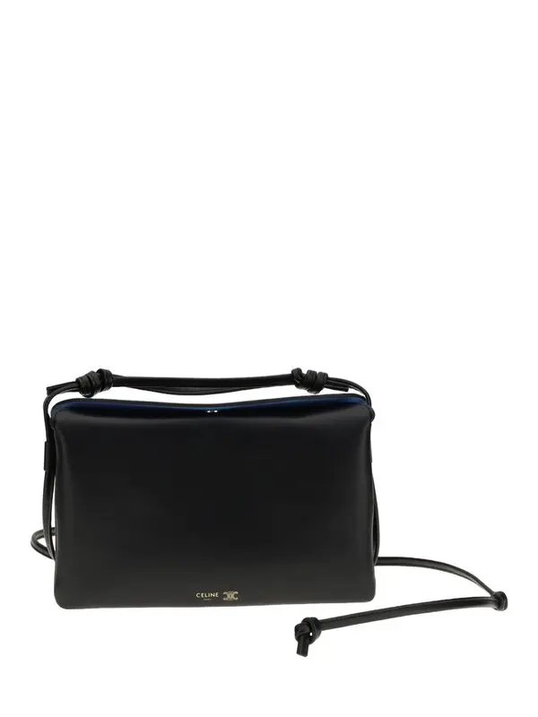 Celine Trio Flap Bag - Black