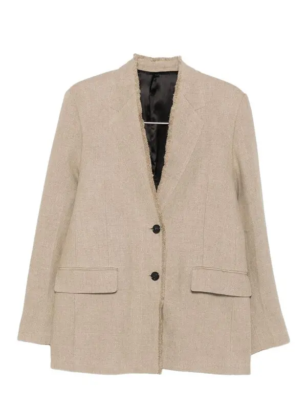 TOTEME Linen Single-breasted Jacket - Multicolor