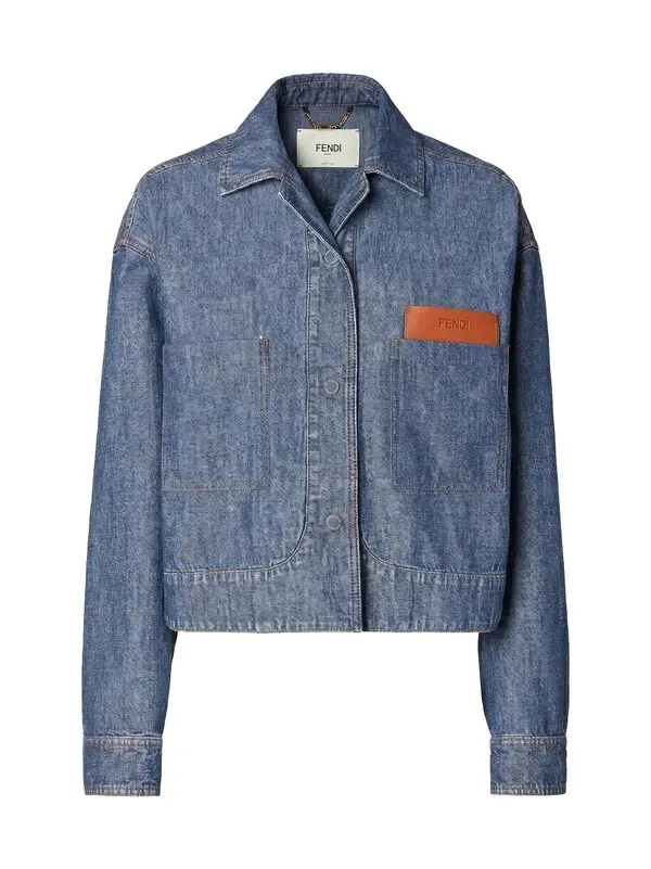 Fendi Chambray Denim Jacket - Multicolor