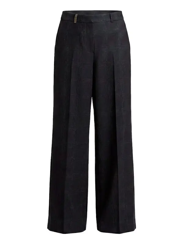 Peserico Acetate Wide Leg Pants - Multicolor