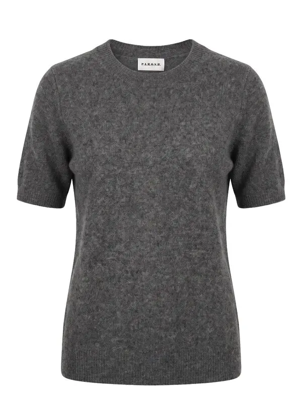 P.a.r.o.s.h Ribbed Polo Shirt With Collared Neckline - Multicolor