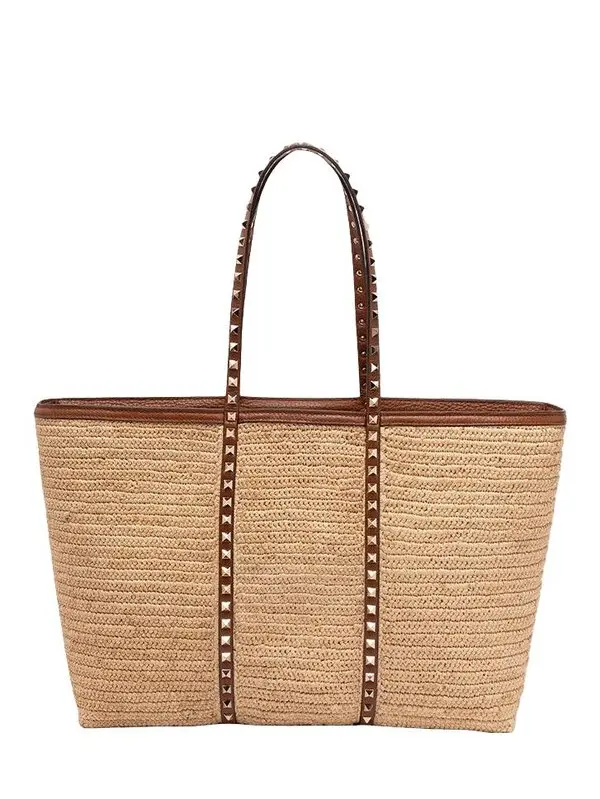 Valentino Garavani Rockstud Woven Tote - Multicolor