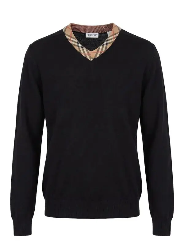 Burberry Maxim V-neck Sweater - Multicolor