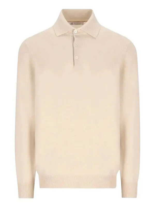 Brunello Cucinelli Cashmere Polo Sweater - Multicolor