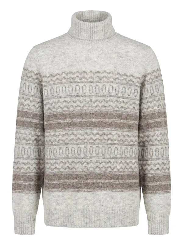 Brunello Cucinelli Alpaca Crew Neck Sweater - Multicolor