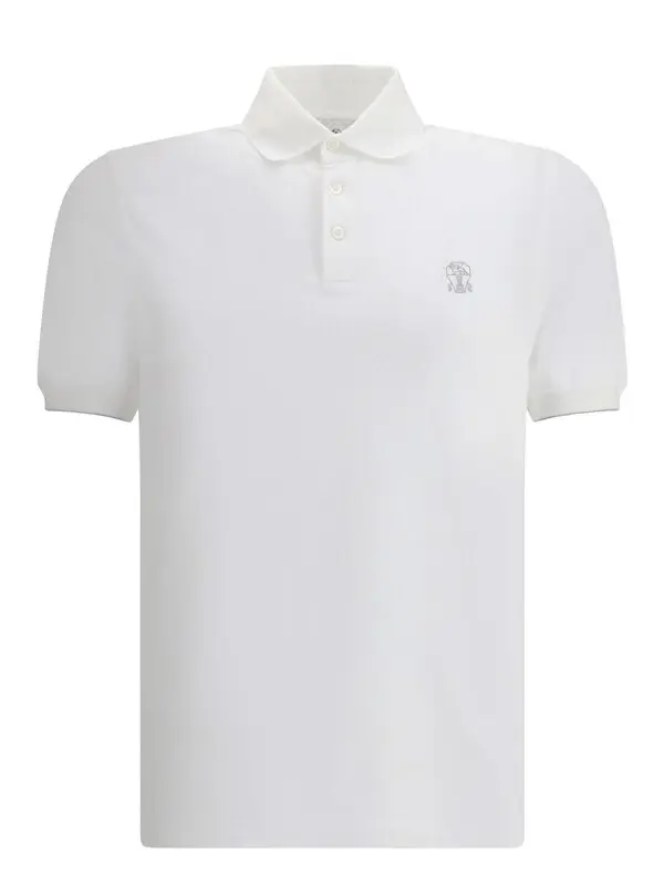 Brunello Cucinelli Cotton Polo - White
