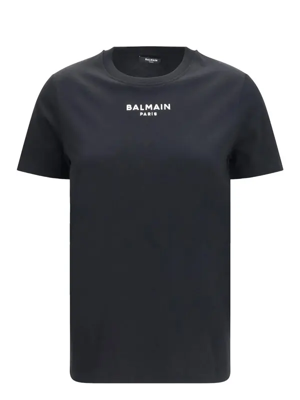 Balmain Cotton Logo T-shirt - Black