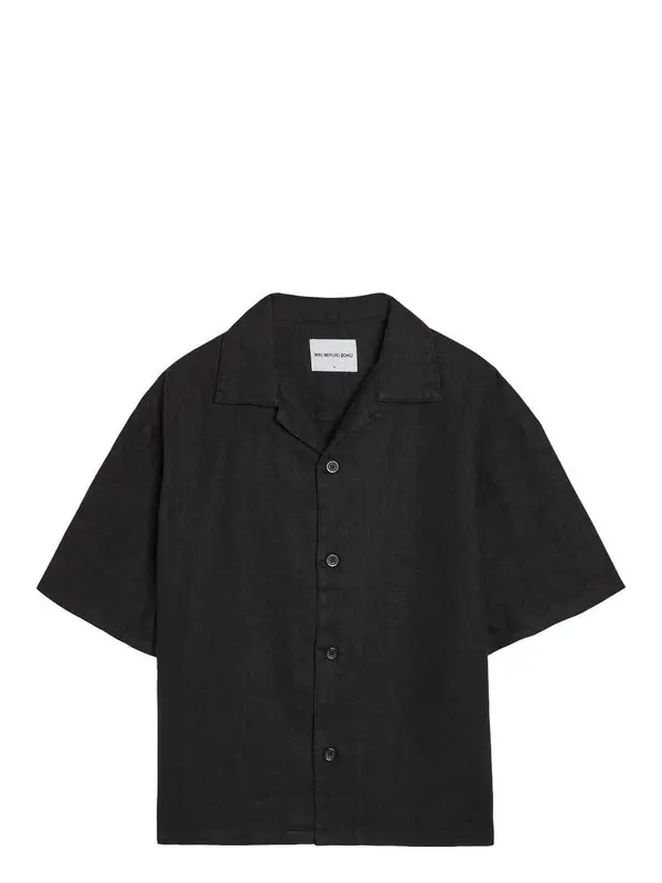 MKI MIYUKI ZOKU Vacation Linen Shirt - Black