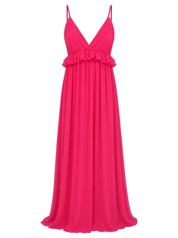 NEVA Aveline Empire Waist Maxi Dress - Pink
