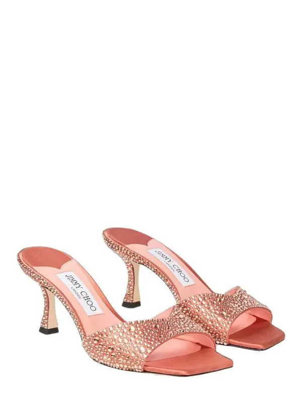 JIMMY CHOO Skye 70 Embellished Sandals - Pink