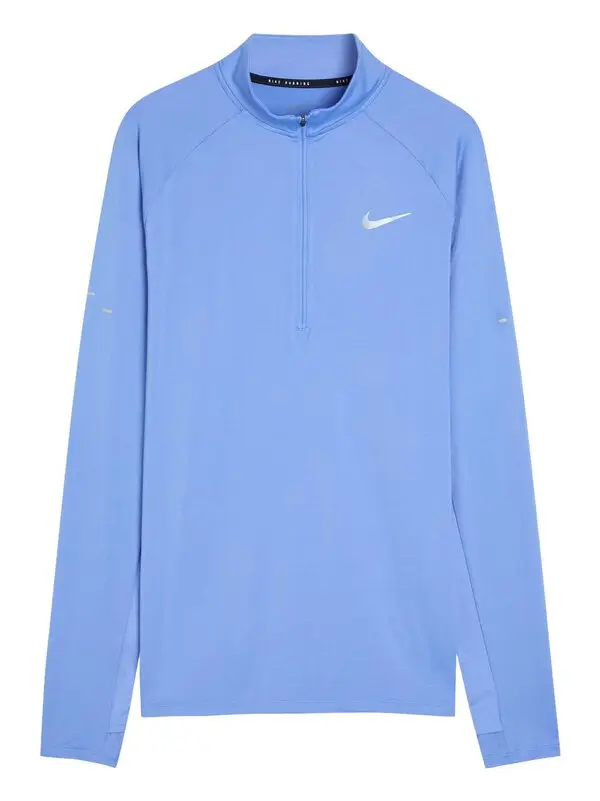 Nike Dri-fit Quarter-zip Running Top - Blue