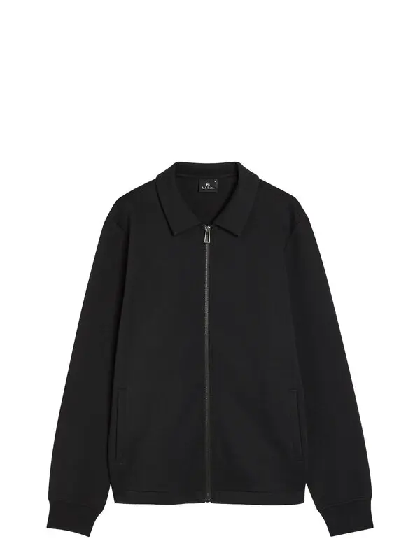 Paul Smith High-neck Zip-up Sweatshirt - Black