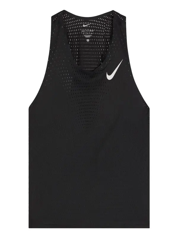 Nike Aeroswift Dri-fit Adv Perforated Running Tank Top - Black