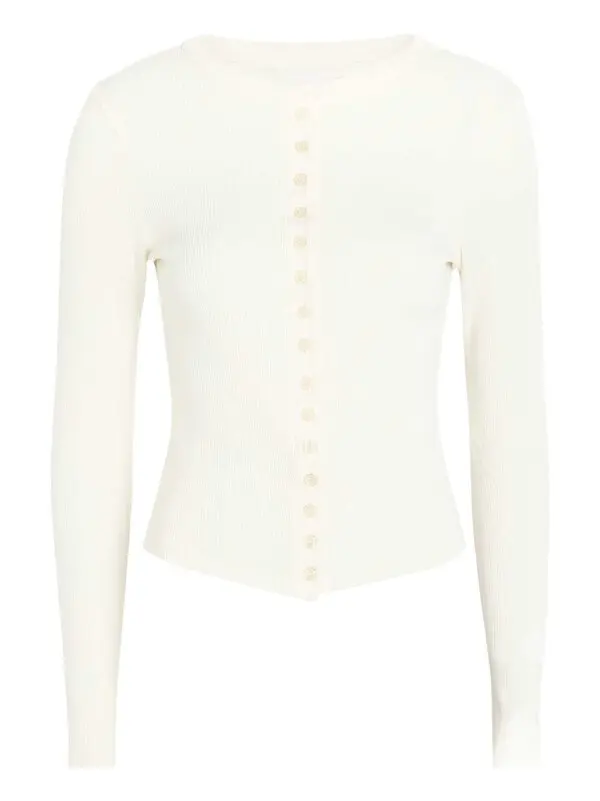 Citizens Of Humanity Kari Ribbed Knit Top - Off White