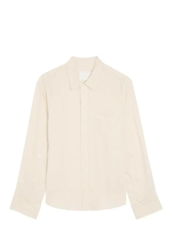 Citizens Of Humanity Kayla Shrunken Linen Shirt - Beige