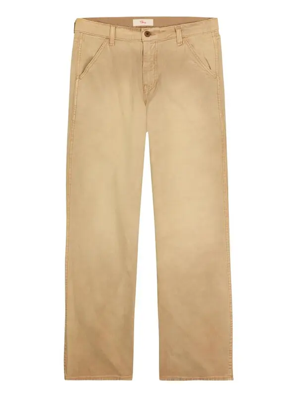 CHERRY LOS ANGELES Western Straight-leg Cotton Trousers - Tan