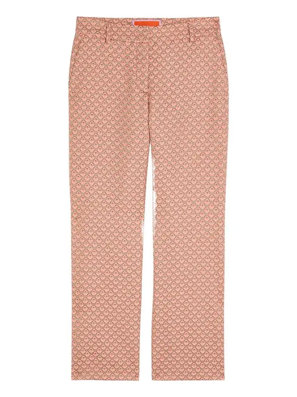 La DoubleJ Tulip Jacquard Tailored Trousers - Pink