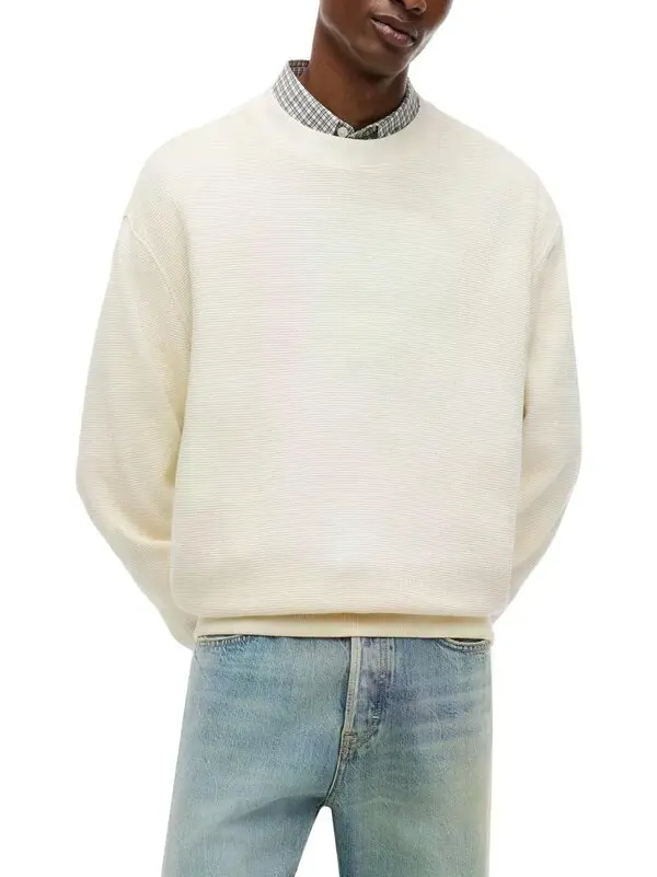 Tommy Hilfiger Logo Patch Sweater - Neutrals