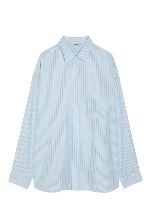 Acne Studios Striped Woven Shirt - Blue