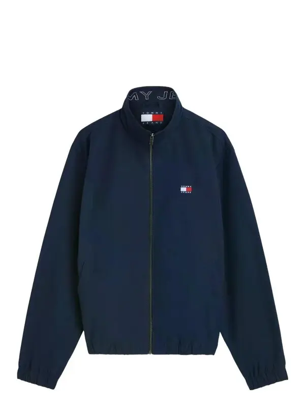 Tommy Hilfiger High-neck Logo Patch Jacket - Blue