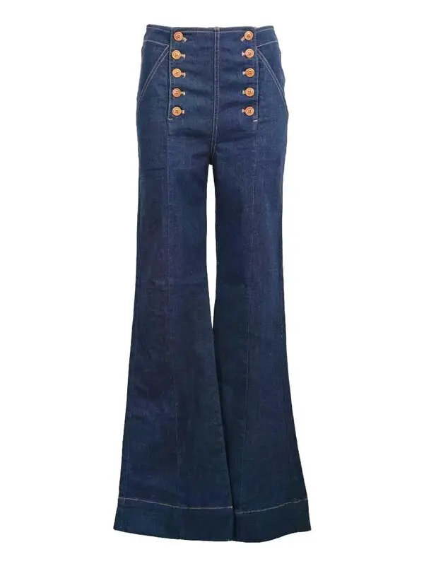 Ulla Johnson Ashton Flared Jeans - Blue
