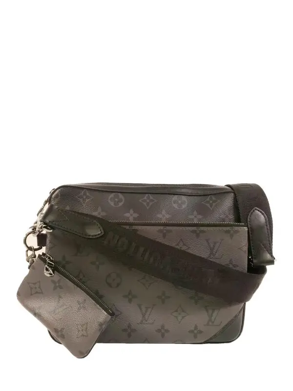 LOUIS VUITTON Eclipse Trio Monogram Messenger Bag - Black