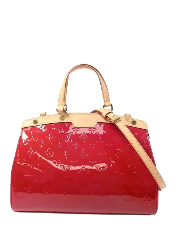LOUIS VUITTON Monogram Vernis Brea Shoulder Bag - Red