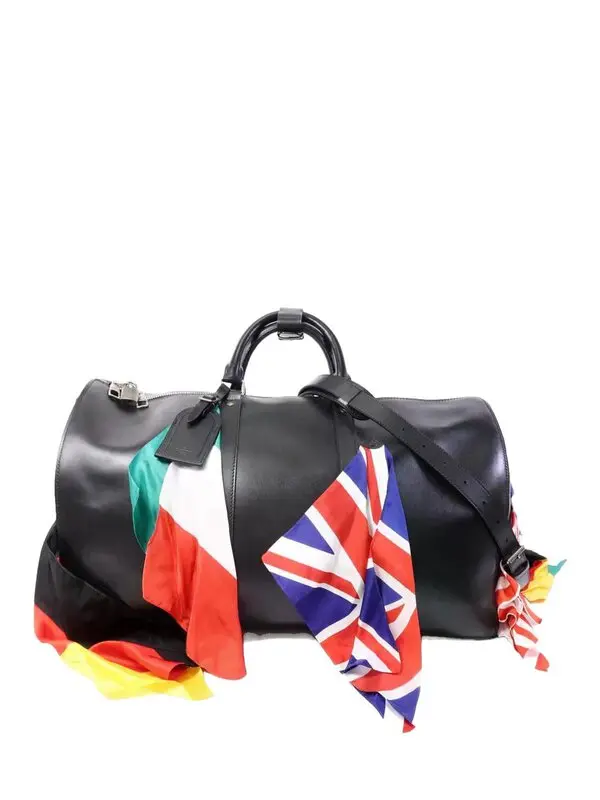 LOUIS VUITTON Keepall Bandoulière 50 Holdall - Black