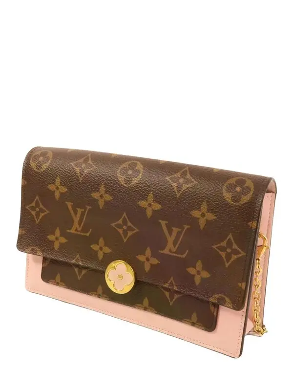 LOUIS VUITTON Flore Monogram Chain Wallet Shoulder Bag - Brown