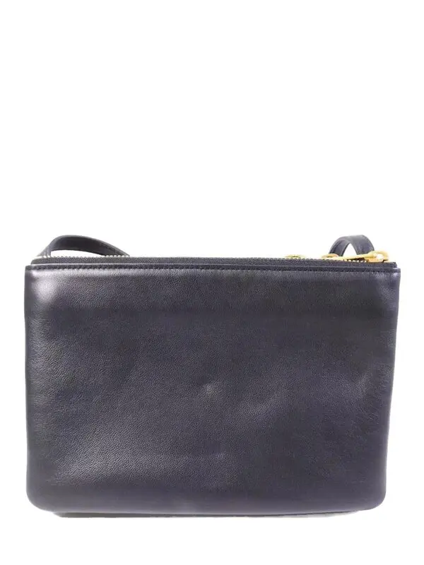 Celine Trio Calfskin Shoulder Bag - Black