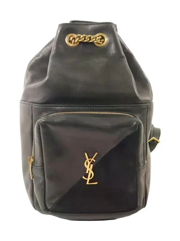 Saint Laurent Jamie Leather Backpack - Black