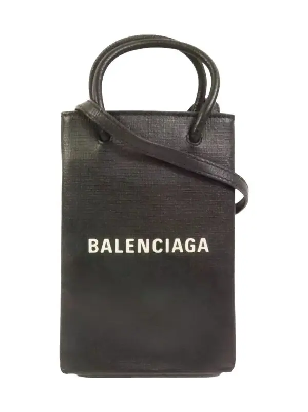 Balenciaga Logo-print Crossbody Bag - Black