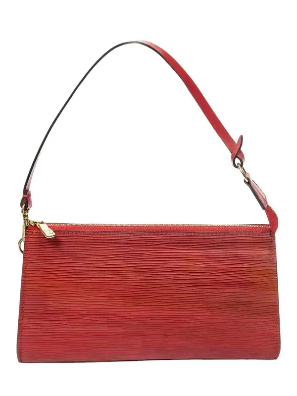 LOUIS VUITTON Pochette 24 Textu Shoulder Bag - Red