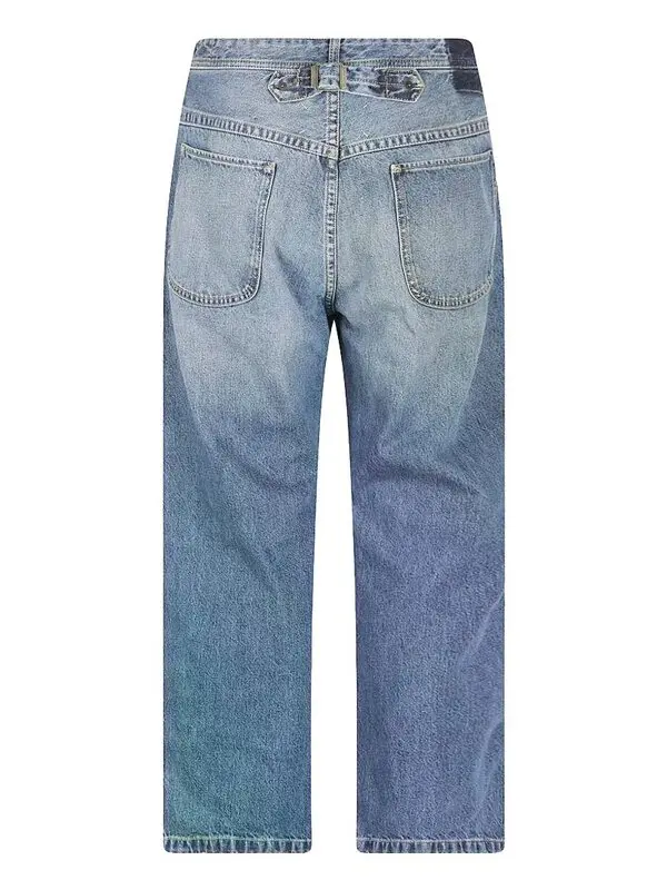 MAISON MARGIELA Buckle Detail Straight Leg Jeans - Blue
