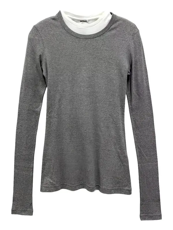 JIL SANDER Layered Long-sleeved T-shirt - Grey
