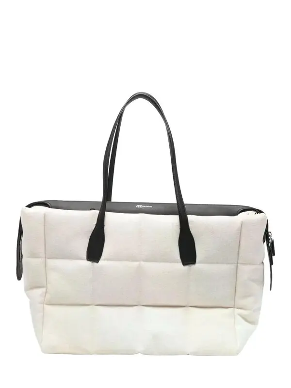 VEECOLLECTIVE Quilted Shoulder Bag - Neutrals