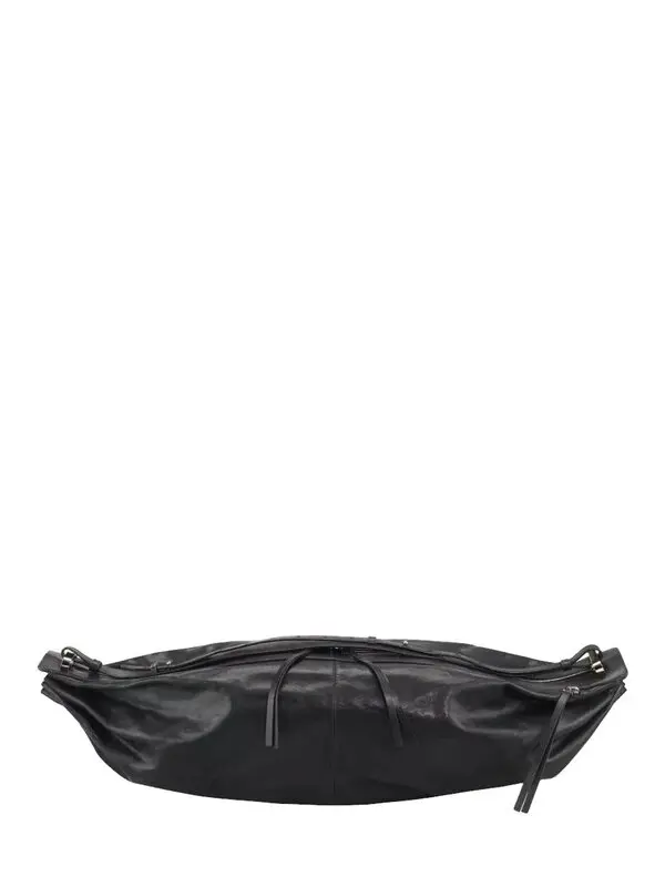 BONASTRE Bon-bon Cords Leather Shoulder Bag - Black