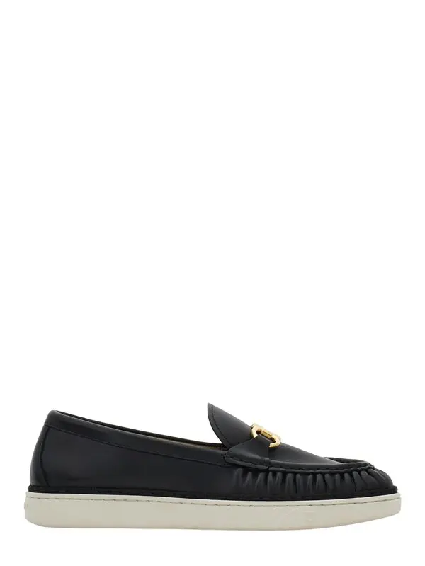 FERRAGAMO Gancini Ornat Loafer - Black