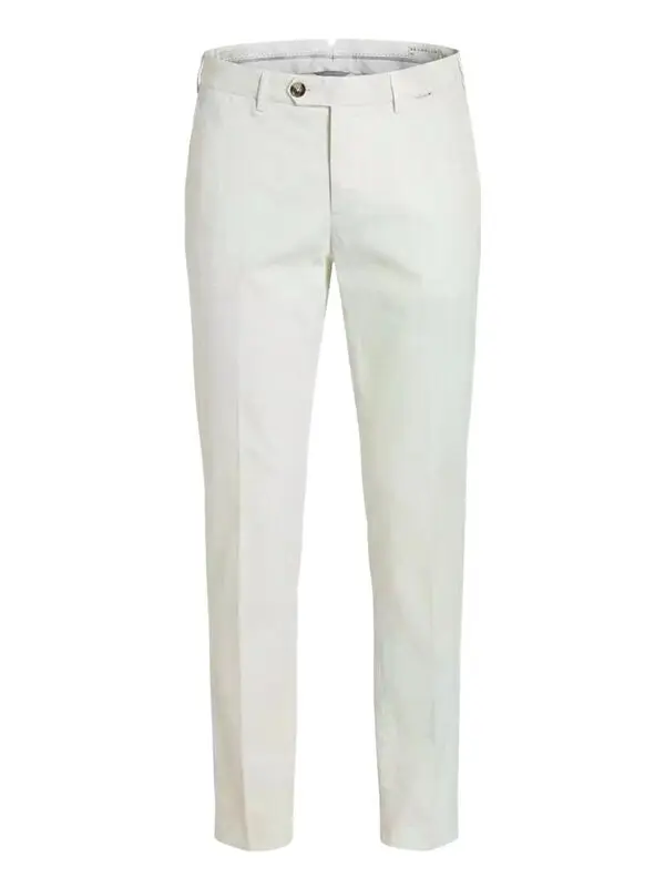 Brunello Cucinelli Pressed-crease Straight-leg Trousers - Neutrals