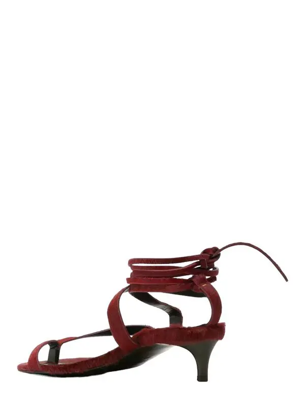 Khaite Aimee Tie-fastening Sandals - Red