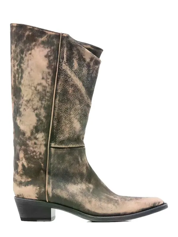 Khaite Clive Pointed-toe Boots - Neutrals