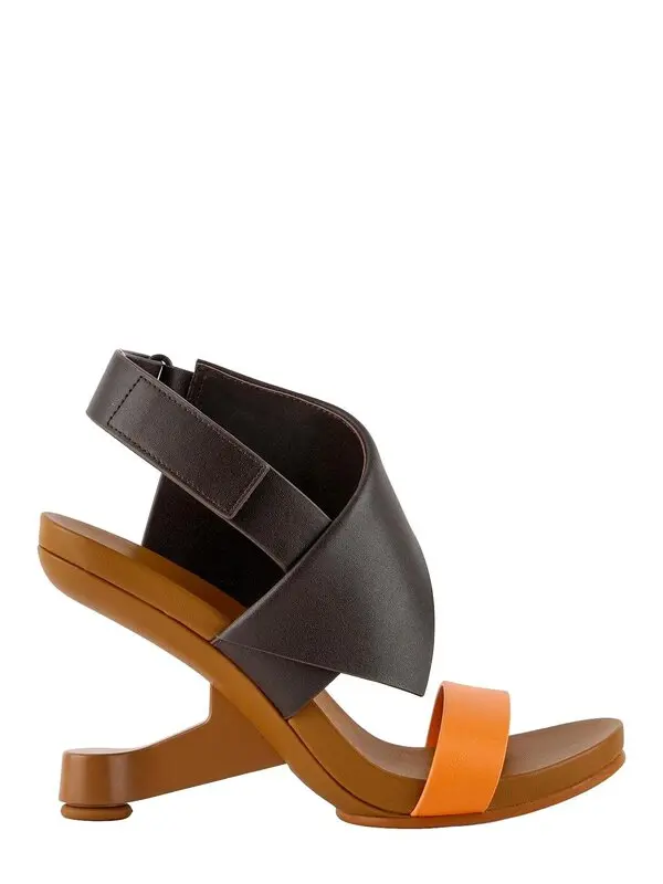 United Nude Eamz Polo High Heel Sandals - Brown/orange