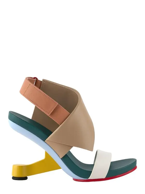United Nude Eamz Polo High Heel Sandals - Black/brown