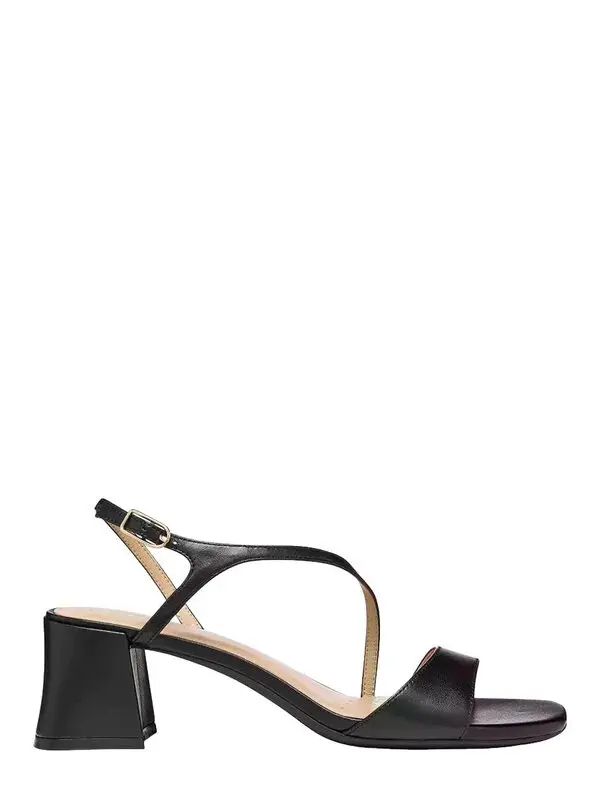 Geox Asymmetric-strap Block-heel Pumps - Black
