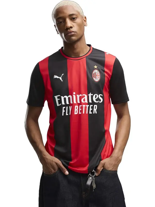 PUMA Ac Milan Home Soccer Jersey - Black