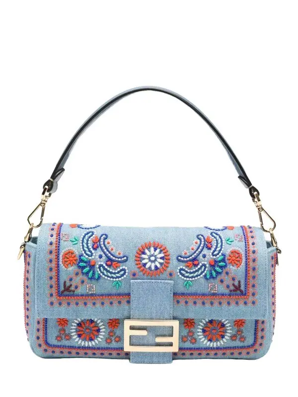 Fendi Baguette Shoulder Bag - Blue
