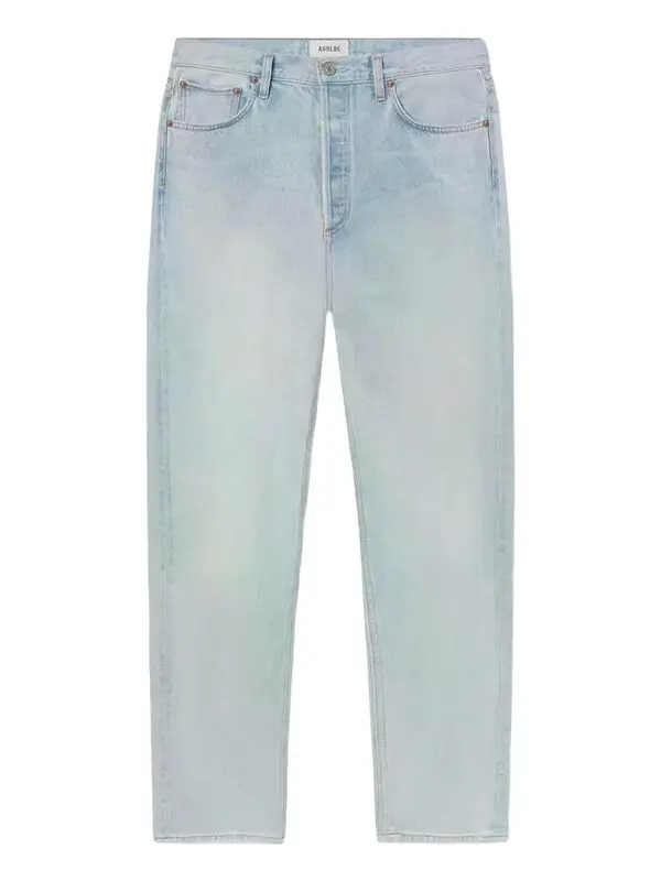 AGOLDE Faded Straight-leg Jeans - Blue