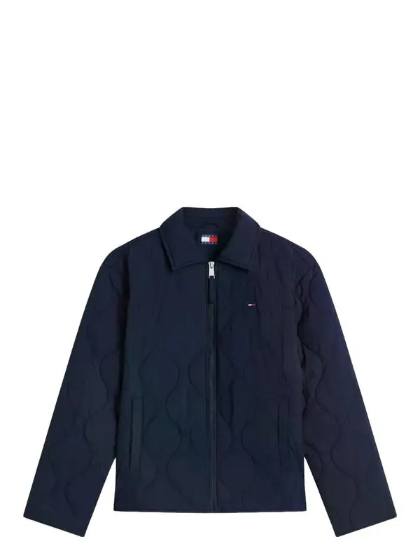 Tommy Hilfiger Quilted Zip-up Bomber Jacket - Blue